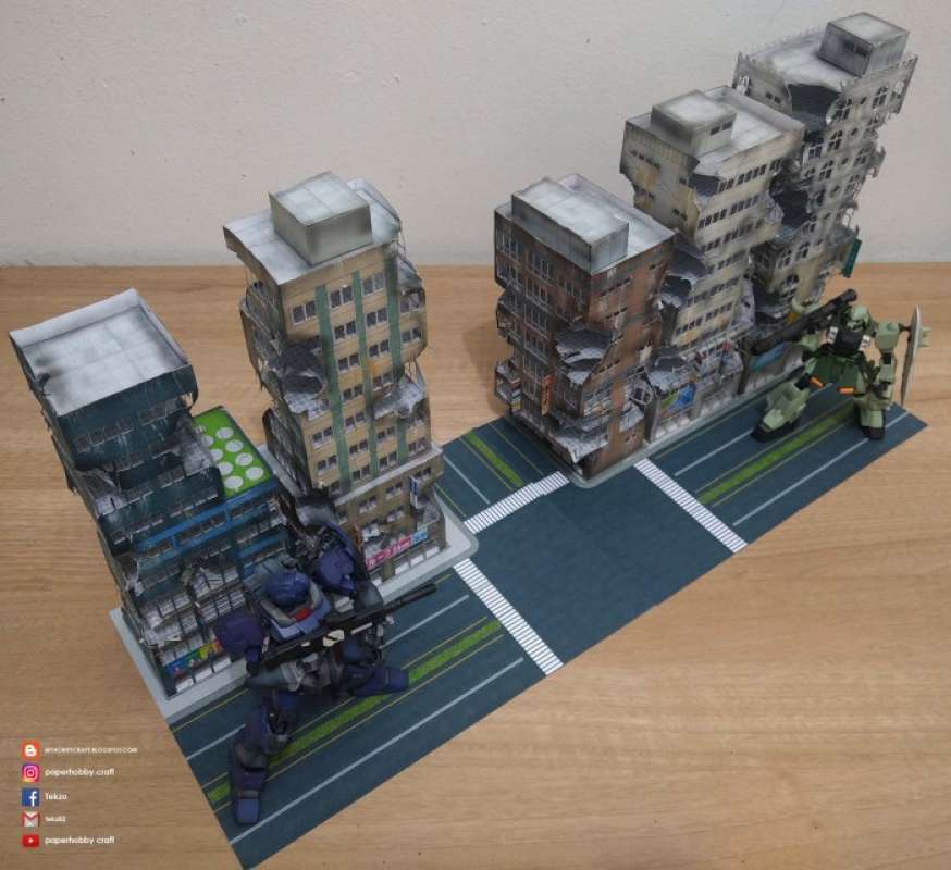 Promo Diy Miniatur Gedung Building 1/144 Papercraft - Tocko99 Diskon 50 ...