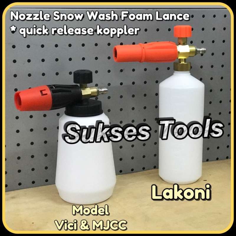 Promo Nozzle Cuci Snow Wash Foam Lance for Vici / model Quick Release ...
