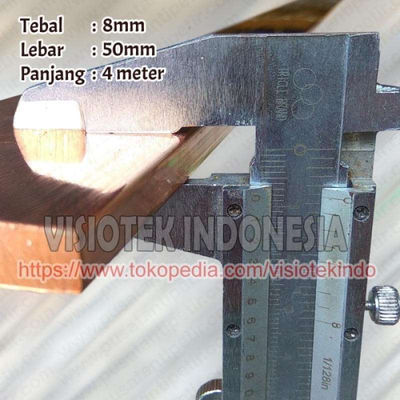Promo Busbar Plat Tembaga 8x50x4000 / Bus Bar Grounding / Panel Listrik ...