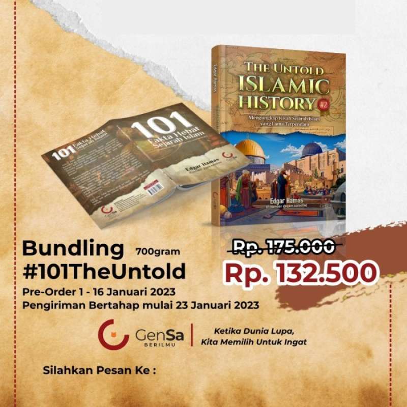 Promo The untold Islamic History jilid 1 2 Gen saladin gensa Diskon 23% ...