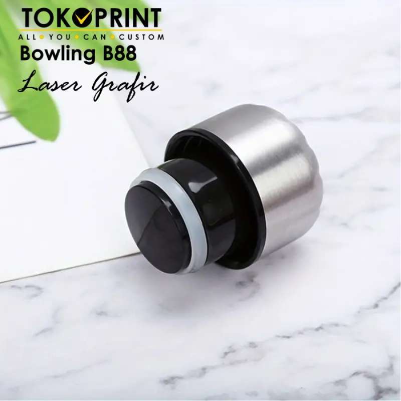 Jual custom tumbler botol bowling b88 stainless 500ml cetak laser ...