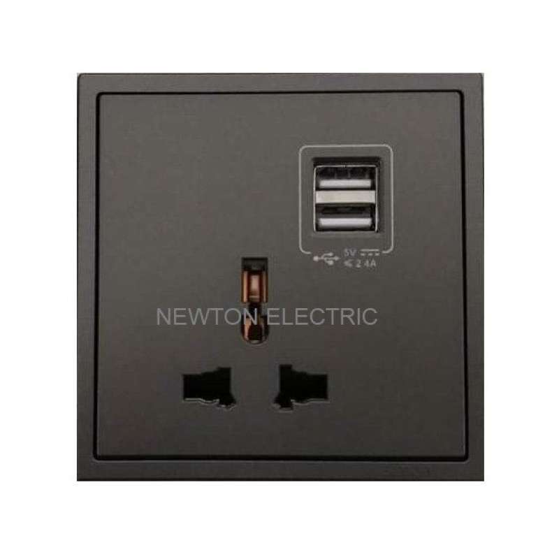 Promo Simon I7 Stop Kontak Multistandard + 2usb - Grey (tanpa Frame ...