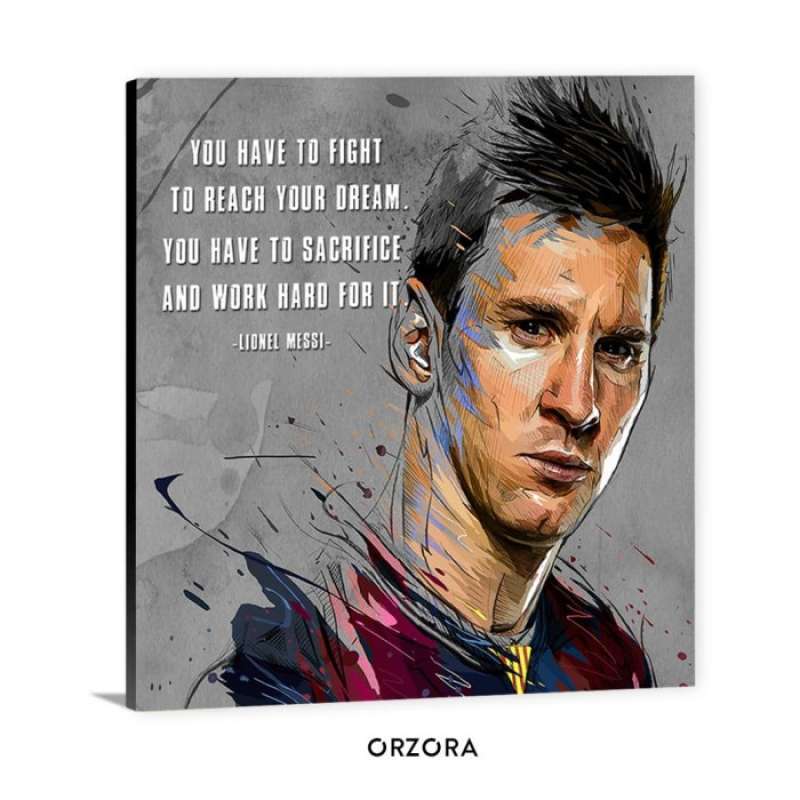 Promo Hiasan Dinding Lionel Messi / Poster Inspirasi / Motivasi (p ...