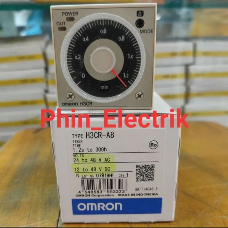 Promo Timer omron H3CR-A8 12 volt DC OMRON Diskon 23% di Seller Lixia ...