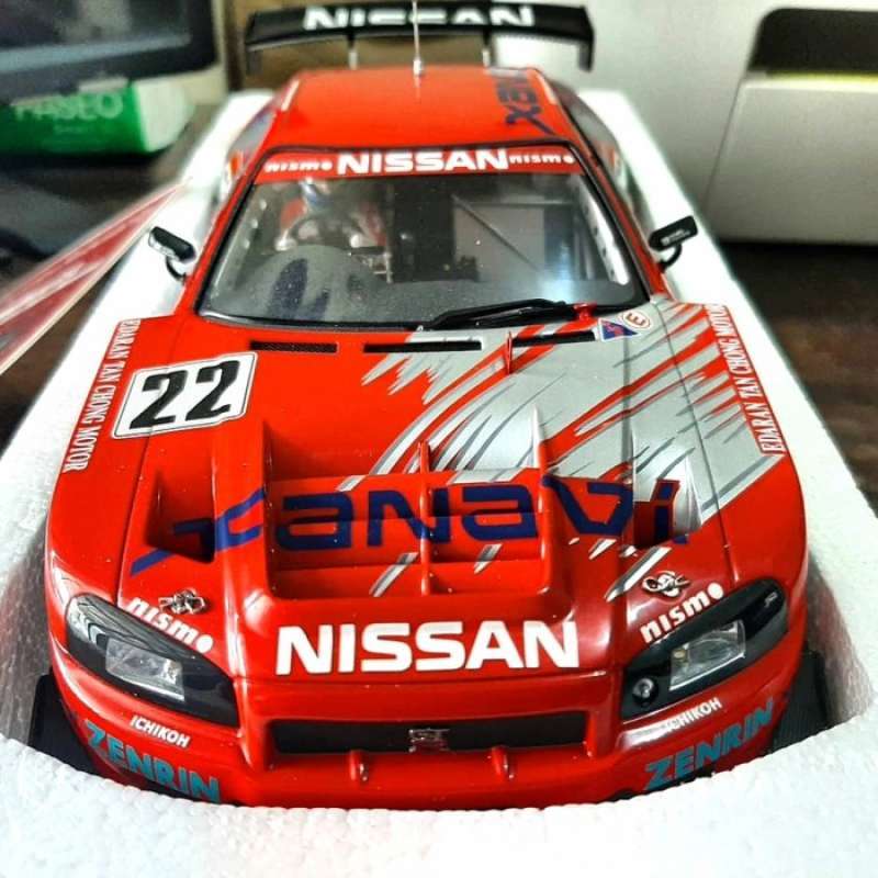 Promo diecast 18 autoart JGTC Nissan GTR Satoshi motoyama Diskon 23% di ...