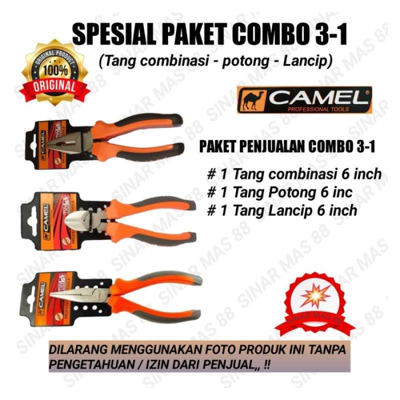 Promo CAMEL SET TANG 3 IN 1 TANG COMBINASI / TANG LANCIP / TANG POTONG ...