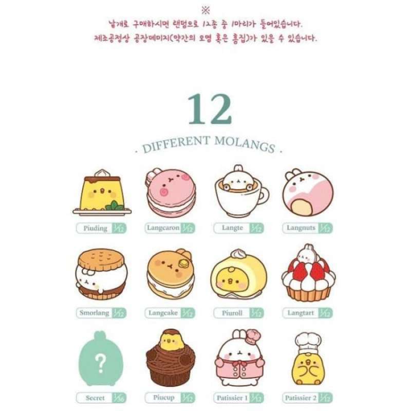 Jual Blind Box Hayanori / Millimages Korea Molang Edisi 4 Dessert Di ...
