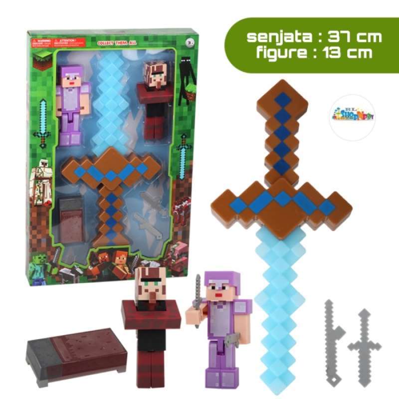 Promo Mainan anak Senjata Pedang Game Minecraft Mine Craft Creeper ...