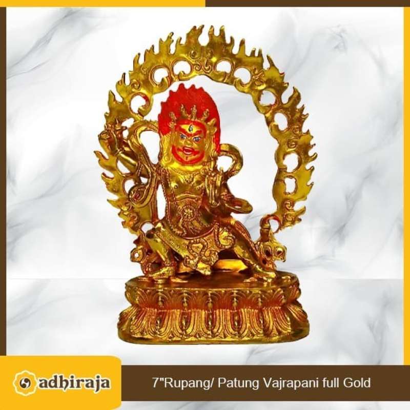 Promo Rupang Patung Arca Vajrapani Kuningan 7 Full Gold Diskon 23% di ...