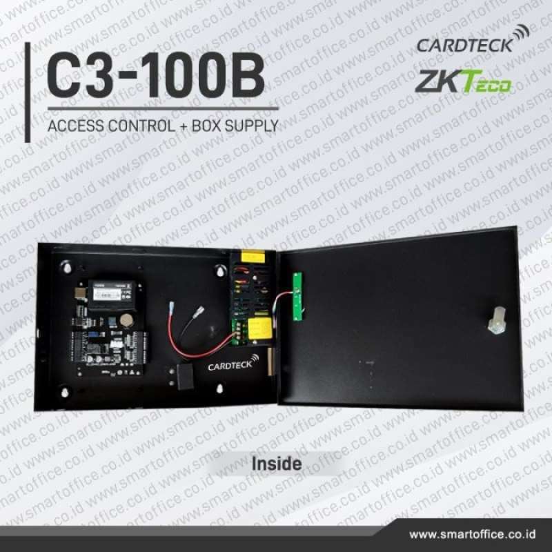 Promo ZKTeco C3-100 RFID Access Control Board 1 Doors with Power Supply ...