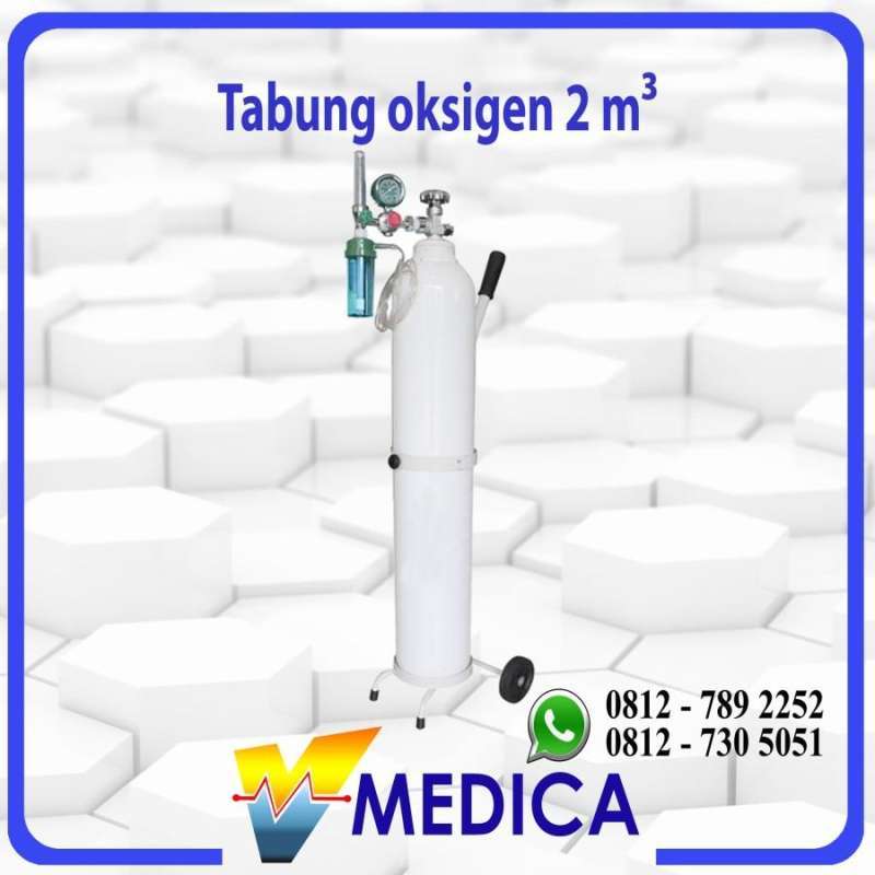 Jual (instant) Tabung Oksigen 2m3 Set Lengkap Siap Pakai / Tabung Oksigen Di Seller V-medica ...