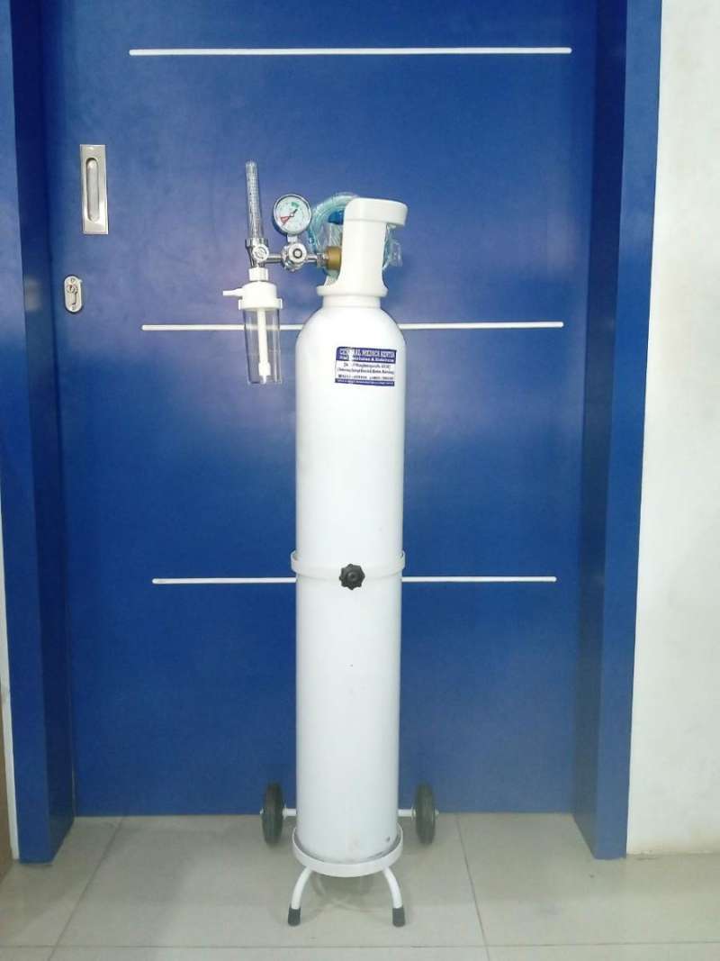 Jual (instant) Tabung Oksigen 2m3 Set Lengkap Siap Pakai / Tabung Oksigen Di Seller V-medica ...