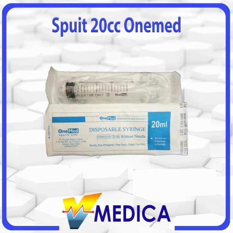 Jual Spuit 20ml Onemed/disposable Syringe 20cc Onemed/suntikan 20ml ...