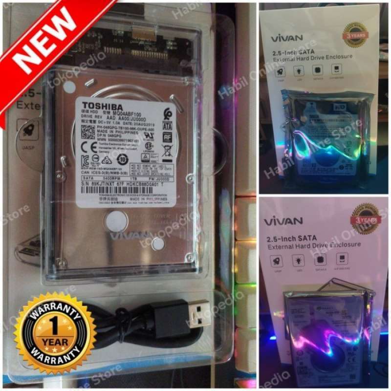 Jual hardisk hdd eksternal 2.5 transparent 1tb usb 3.0 baru - 2TB di ...