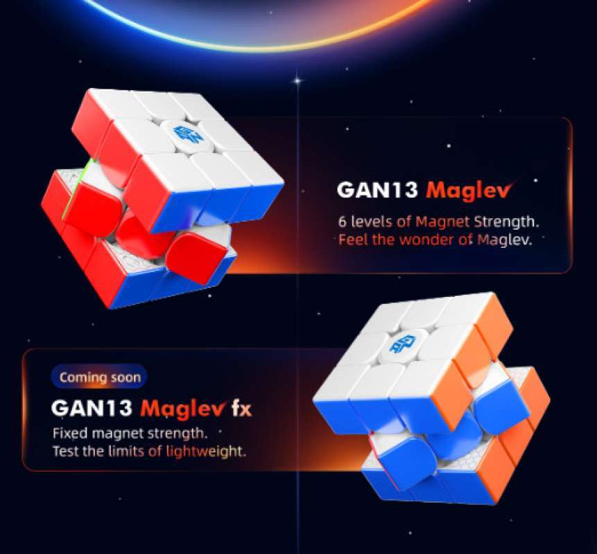 Promo Rubik 3x3 GAN 13 Maglev / Maglev fx 2022 Magnetic Speedcube ...