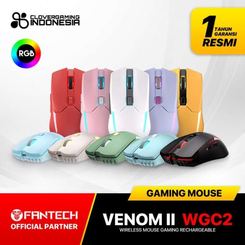 Promo Fantech Venom II WGC2 Wireless Mouse Gaming Diskon 23% di Seller ...