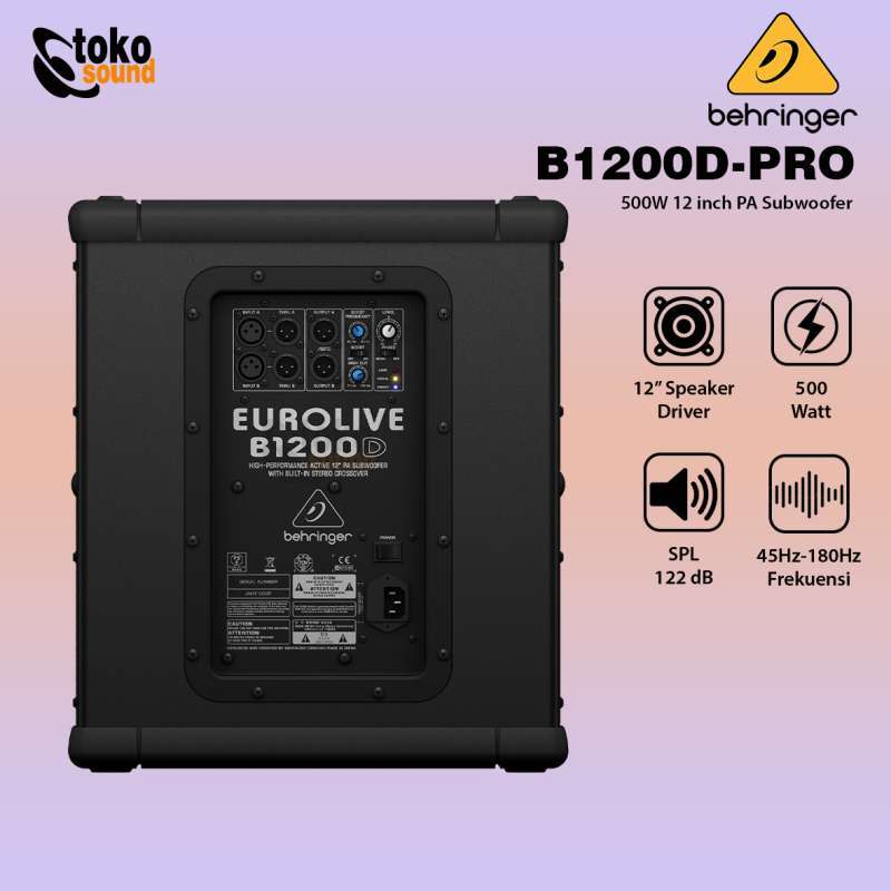 behringer subwoofer b1200d
