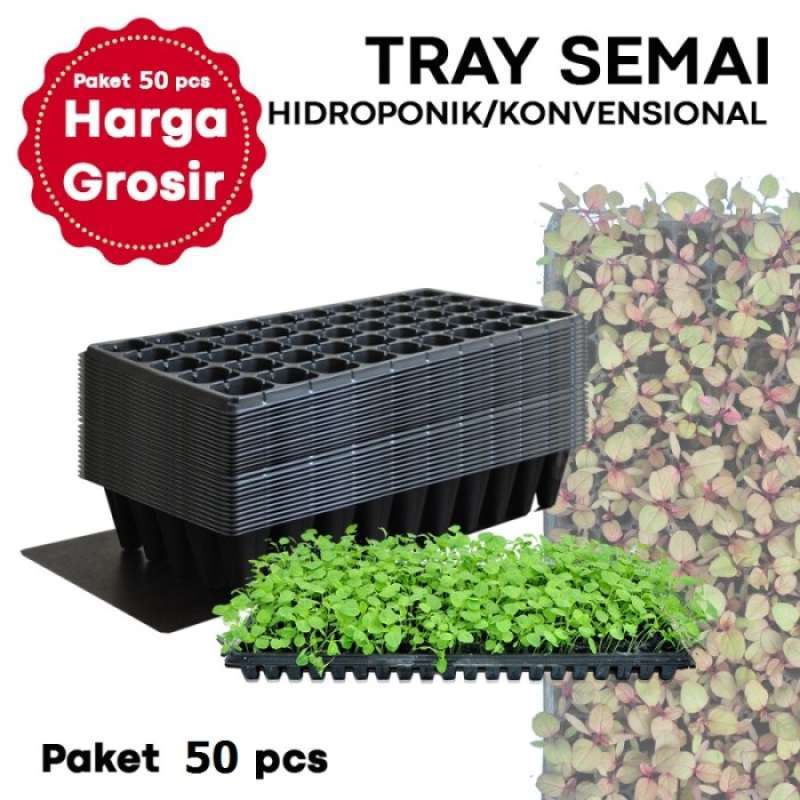 Promo Tray Semai / Seeding Tray / hidroponik Untuk Penyemaian paket 50 ...