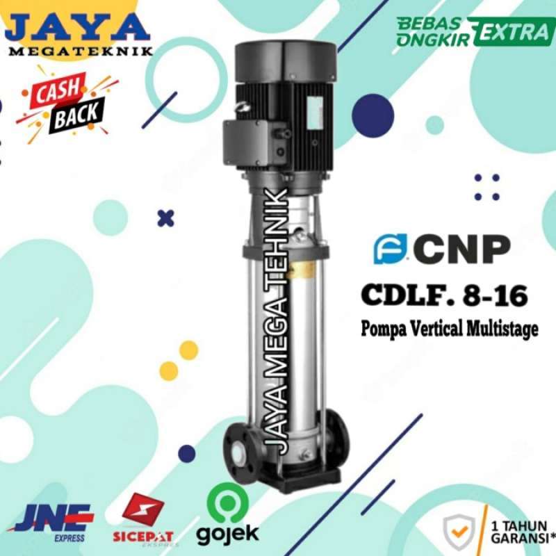 Promo Pompa Air CNP CDLF.8-16 3Phase Pompa Booster Vertical Multistage ...