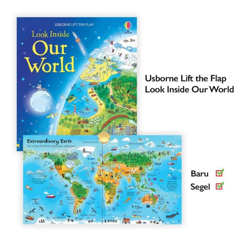 Promo LOOK INSIDE OUR WORLD USBORNE BOOK BUKU PENGETAHUAN BAHASA ...