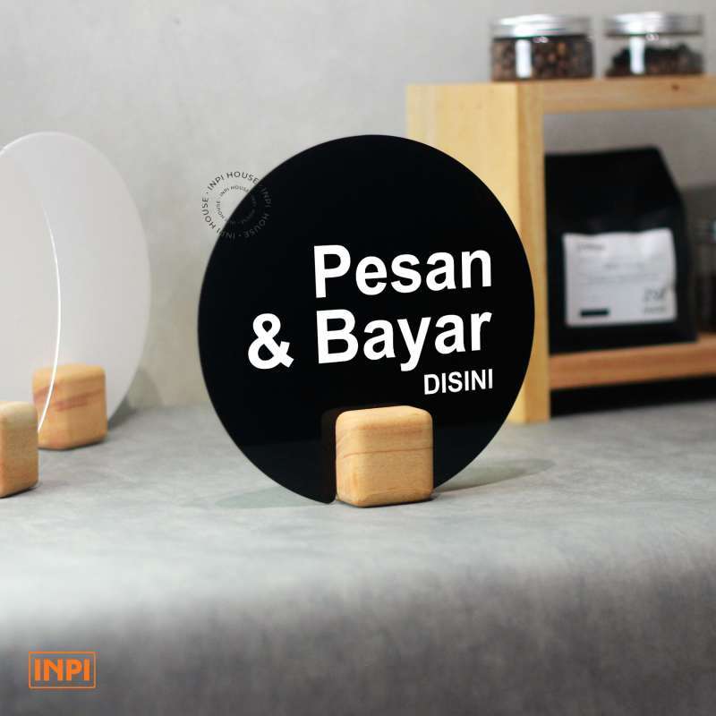 Jual Sign Pesan Dan Bayar Disini Kayu Akrilik Lingkaran - Inpi House ...