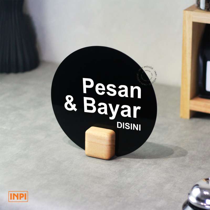 Jual Sign Pesan Dan Bayar Disini Kayu Akrilik Lingkaran - Inpi House Di ...
