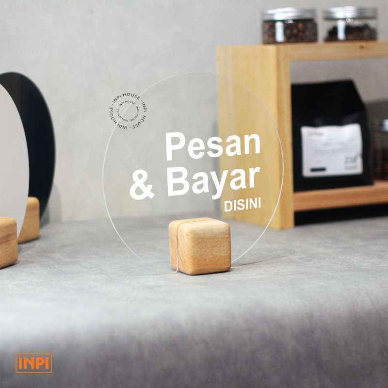 Jual Sign Pesan Dan Bayar Disini Kayu Akrilik Lingkaran - Inpi House ...