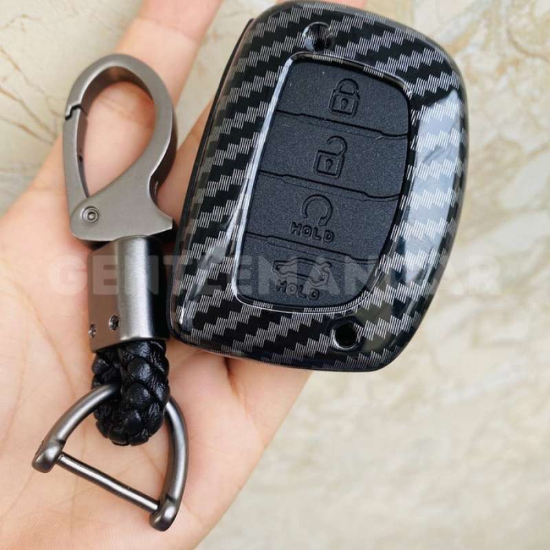 Promo Cover Carbon Casing Smart Key Case Kunci Hyundai Creta ...