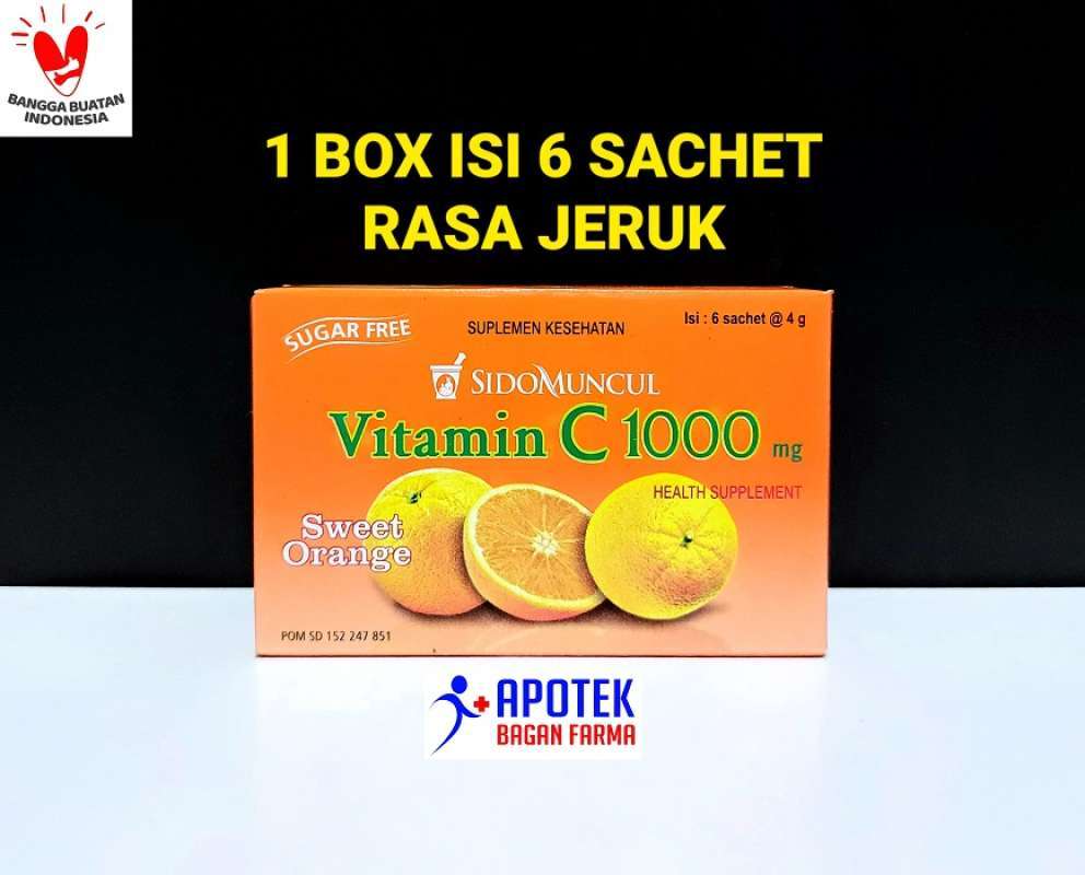 Jual VITAMIN C1000 SIDOMUNCUL RASA LEMON & JERUK - SUPLEMEN KESEHATAN ...