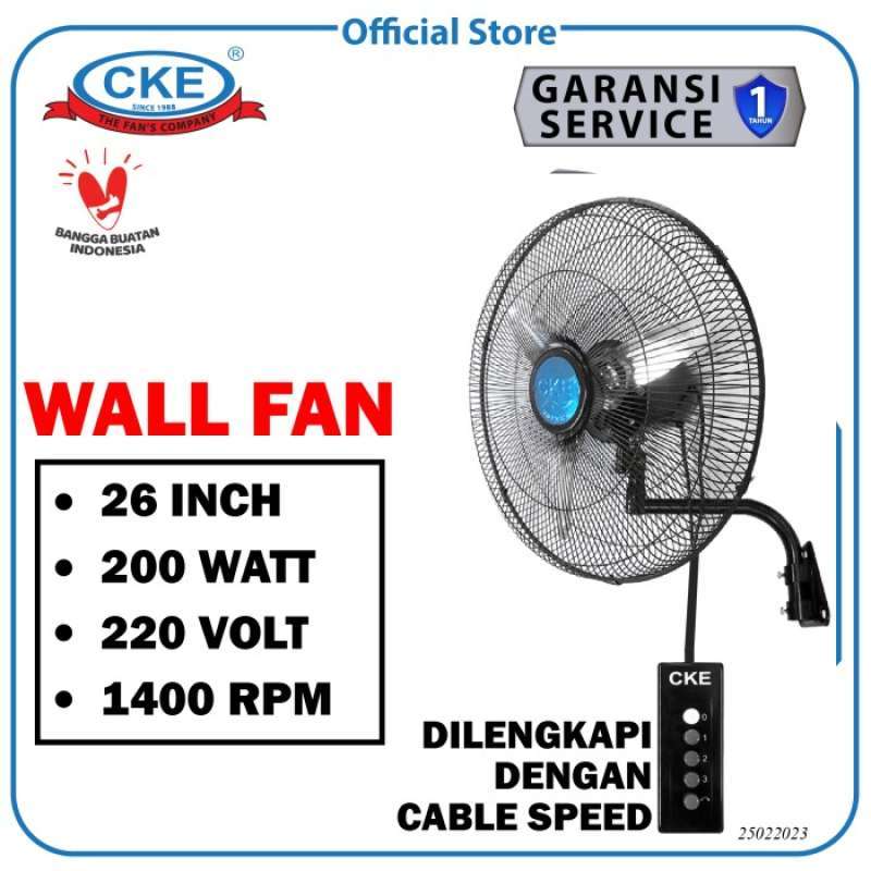 Promo Wall Fan CKE WF-ECO-65-TH 26 Inch Kipas Angin Dinding Tembok ...
