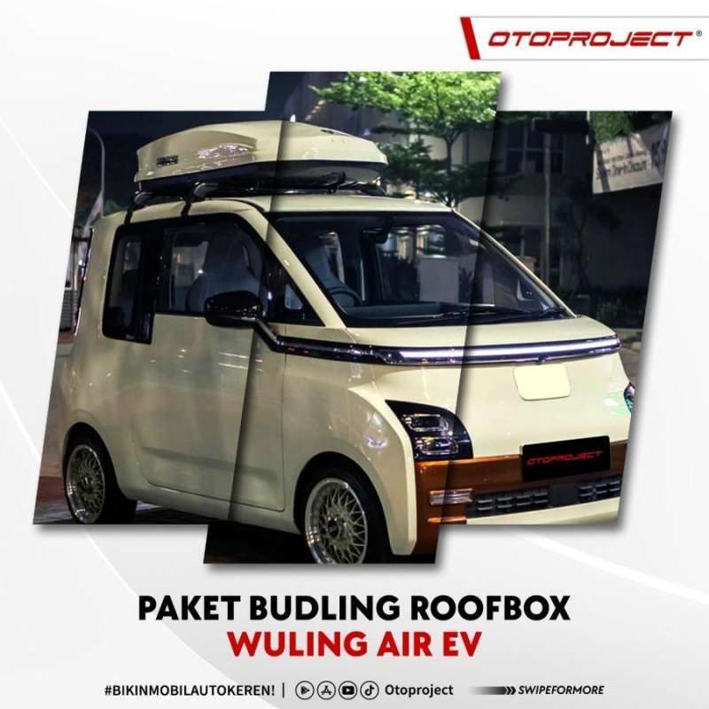 Jual Paket Roof Box & Crossbar WULING AIR EV di Seller Toko Variasi ...