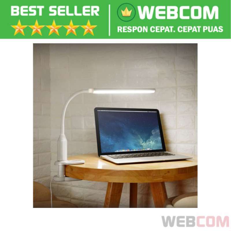 Promo Lampu Meja LED Belajar Arsitek Sentuh 2 in 1 Klip & Taruh ...
