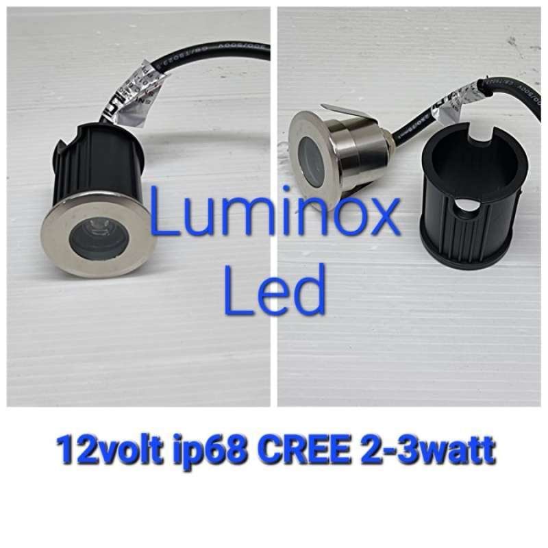Promo lampu kolam led 12v 12volt 2w 2watt 2 watt ip68 CREE tanam lantai ...
