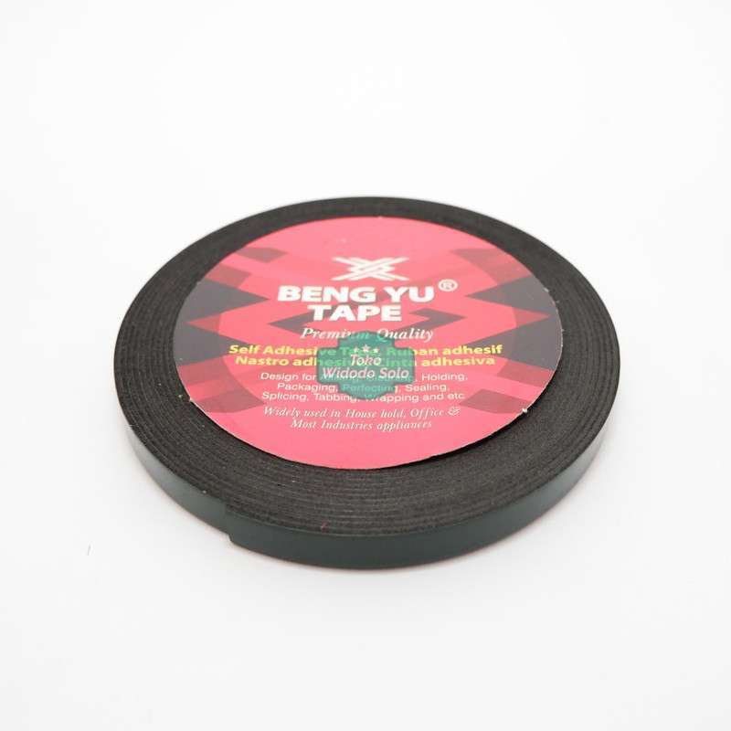 Jual Isolasi Bolak Balik Foam Bengyu 10mm Hitam Double Foam Tape Tebal ...
