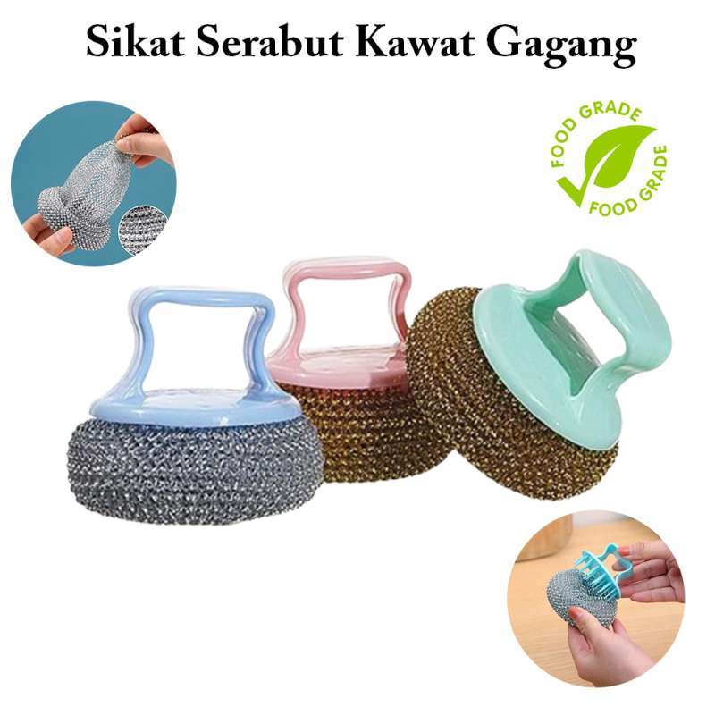 Promo Sikat Cuci Piring Almunium Sabut Serabut Kawat / Sikat Bulat ...