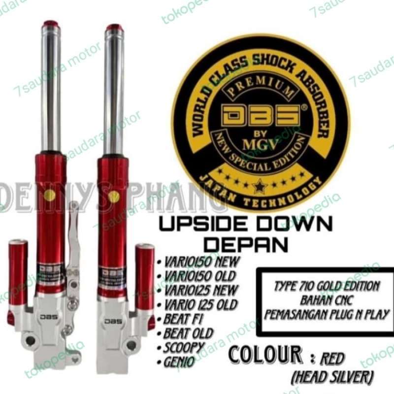Promo shock tabung suspension dbs full cnc motor 125/150,beat , Diskon ...