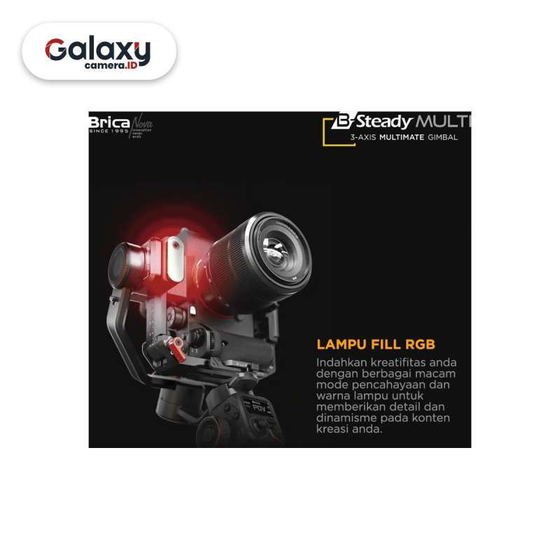 Promo Brica B-steady Pro Multimate 3 Axis Ai Gimbal Stabilizer Kamera Resmi Diskon 4% Di Seller ...