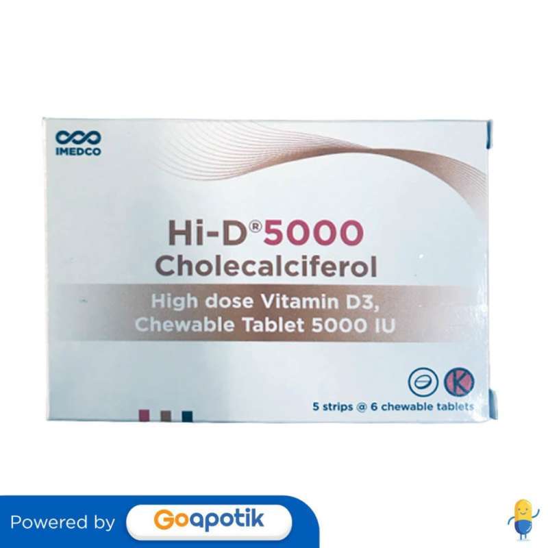 Jual HI-D 5000 IU BOX 30 TABLET di Seller Apotek Pharmacare - Sawah ...