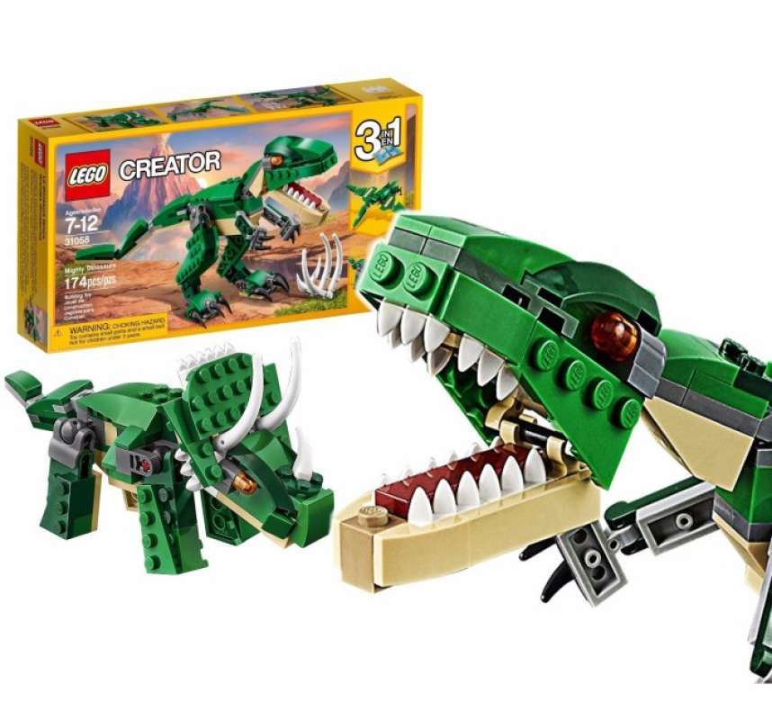 Promo LEGO Creator 3in1-31058 Mighty Dinosaurs Set Dino Toy Dinosaurus ...