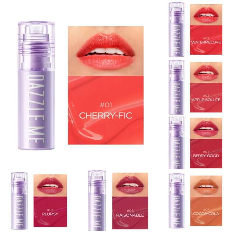 Jual Dazzle Me Juicy Punch! Lip Tint | Matte 7 Colors Super Stay ...