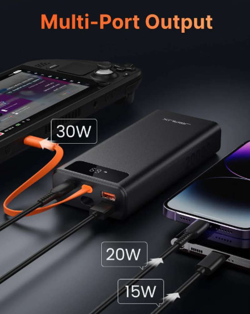 Promo JSAUX 20000mAh PD 65W Portable Charger Power Bank PB6501 ROG Ally Diskon 60% di Seller ...