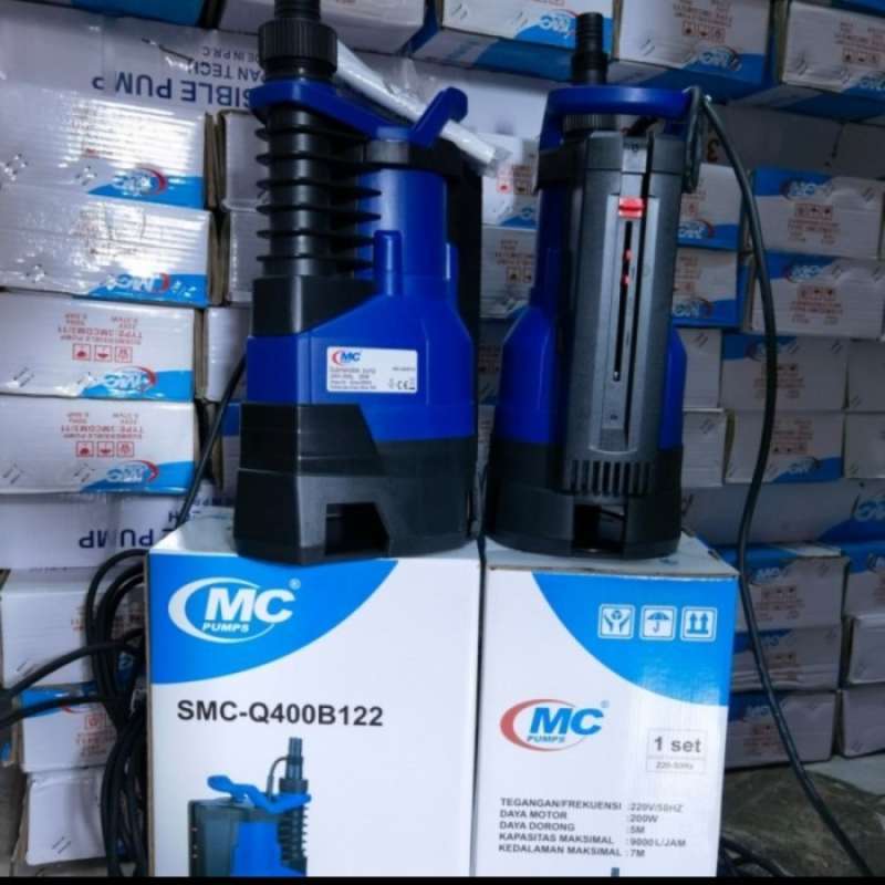 Promo MC PUMP SMC-Q400B122 POMPA CELUP 200 WATT AUTO DAN MANUAL /BISA ...