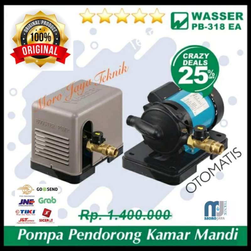 Promo Pompa Dorong Booster Pump Wasser Pb-318 Ea Solusi Tekanan Air ...