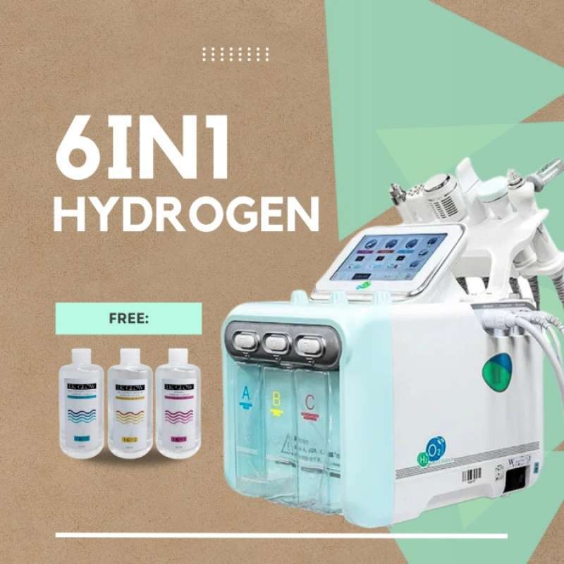 Promo hydra 6in1 h2 02 hydrogen 6 fungsi jadi 1 mesin facial aqua peel ...