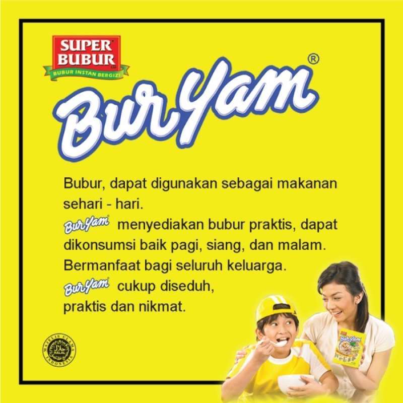 Promo Bubur Instan Super Bubur BURYAM Seduh Rasa Ayam Sachet - 22 gr ...