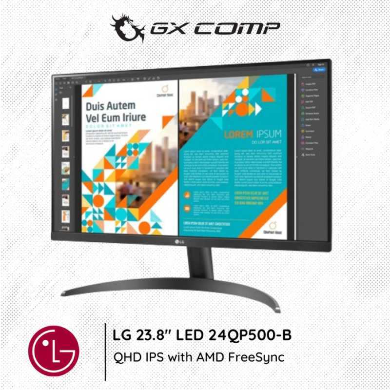 Jual Monitor Lg 23.8 Led 24qp500-b Qhd Ips With Amd Freesync Di Seller Gx Computer. - Merdeka ...