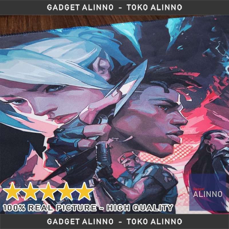 Promo Mousepad Gaming Valorant 30x80 Valorant Desk Mat Mouse Pad ...