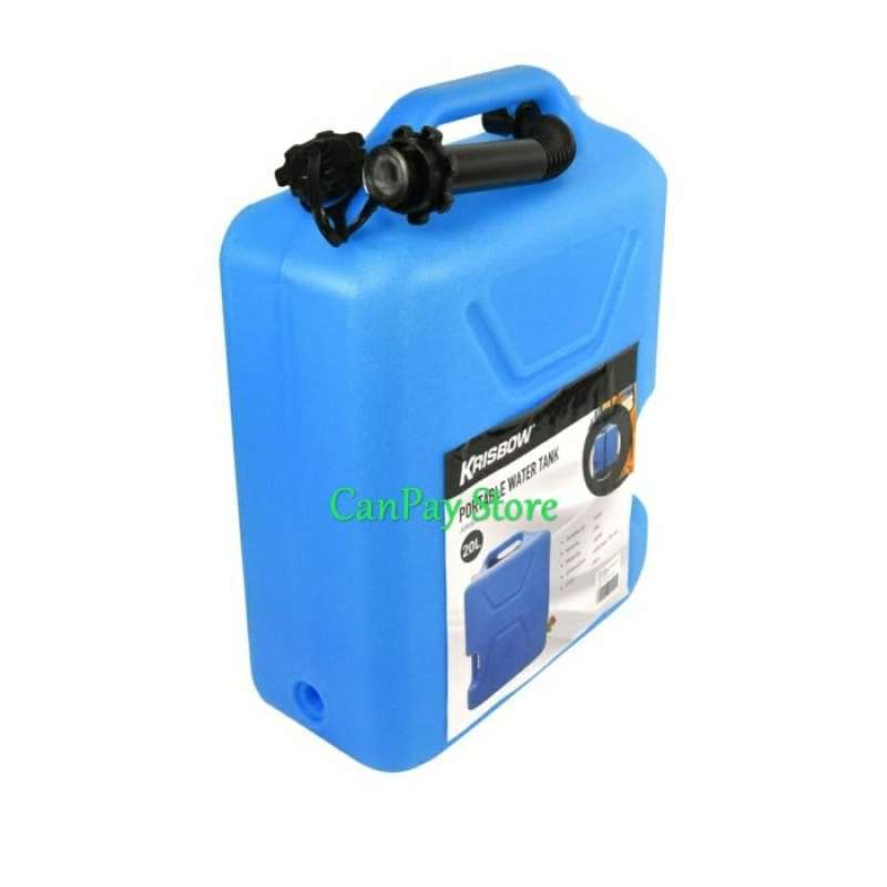 Jual Krisbow Jerigen Bensin Plastik 20 Ltr Biru - Merah Di Seller Rout ...