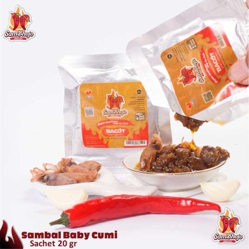 Jual SamBhojo - Sambal Sachet 20gr, Sambal Baby Cumi, Sambal Roa, Paru ... Jual SamBhojo - Sambal Sachet 20gr, Sambal Baby Cumi, Sambal Roa, Paru ...