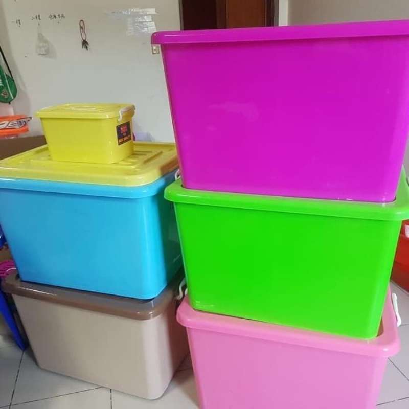 Promo Box Container / Kotak Kontainer Plastik Serbaguna 100L Gojek only ...
